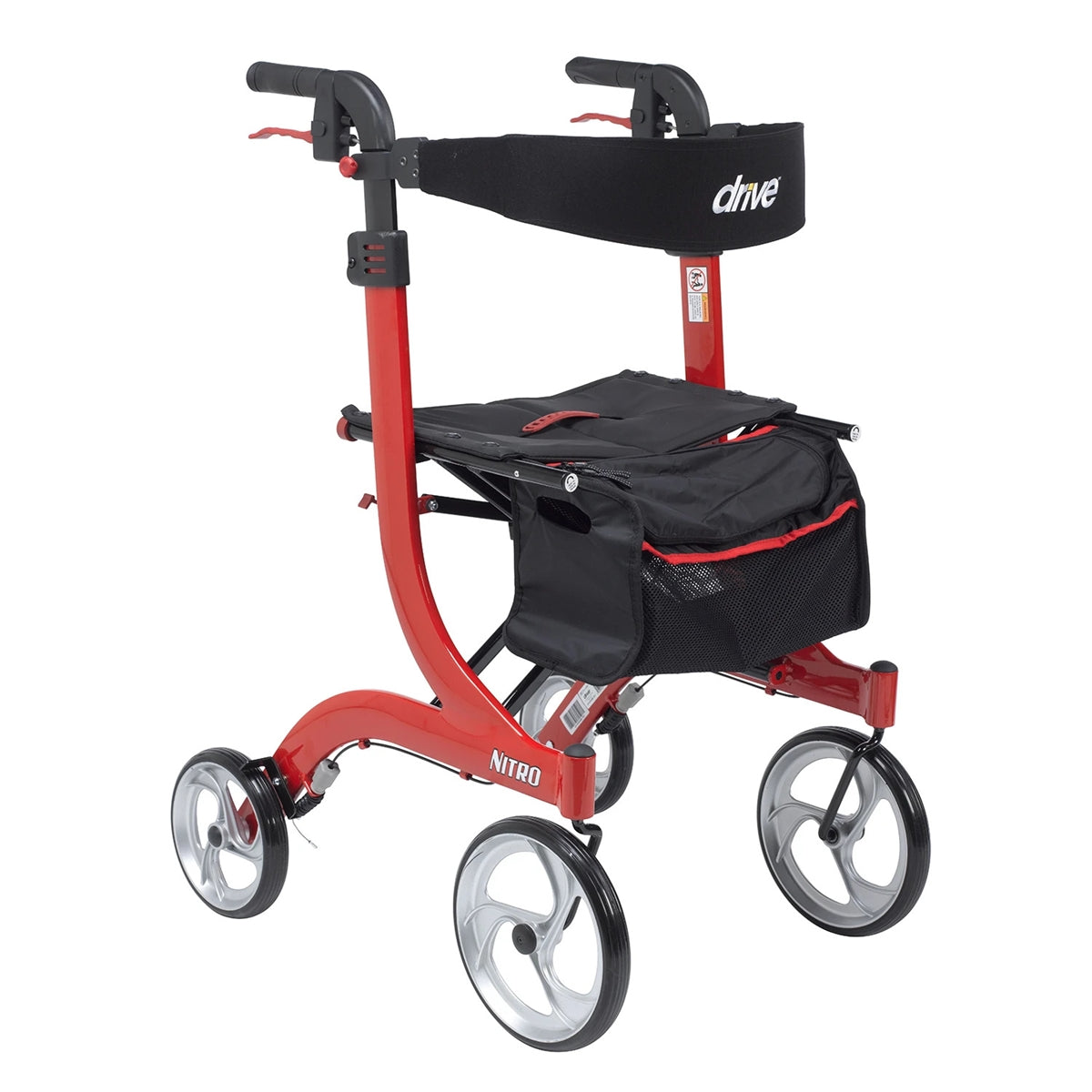 Drive Nitro 4 Wheel Rollator - Tall Height - 4 Wheel Rollators ...