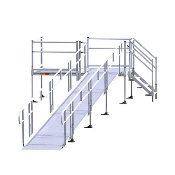 EZ-Access Modular Ramp with Handrails - Modular Wheelchair Ramps ...